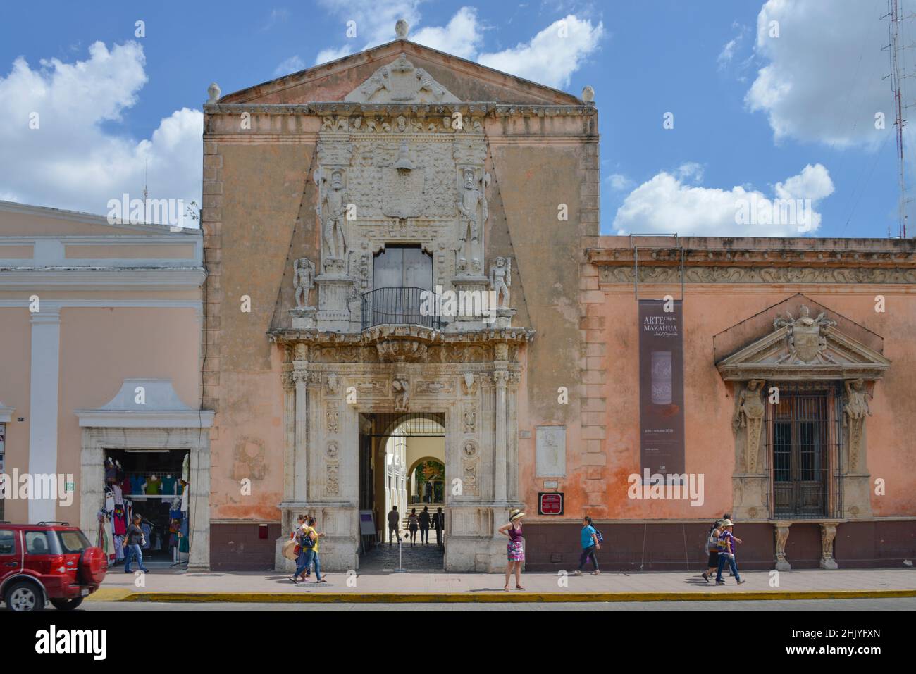 Casa de Montejo, Plaza de la Independencia, Merida, Yucatan, Mexiko ...