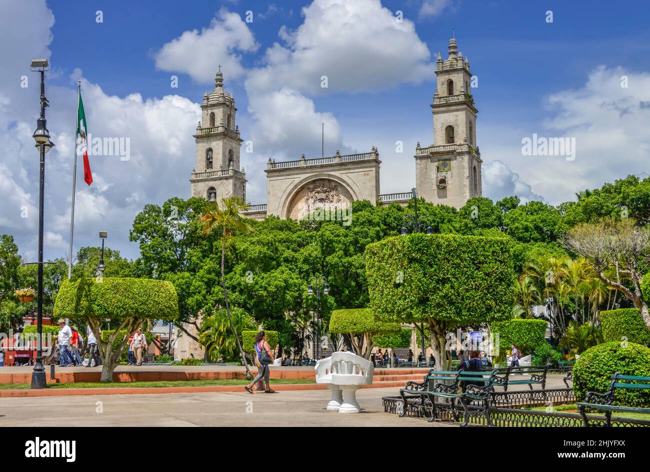 Plaza de la Independencia, Merida, Yucatan, Mexiko Stock Photo - Alamy