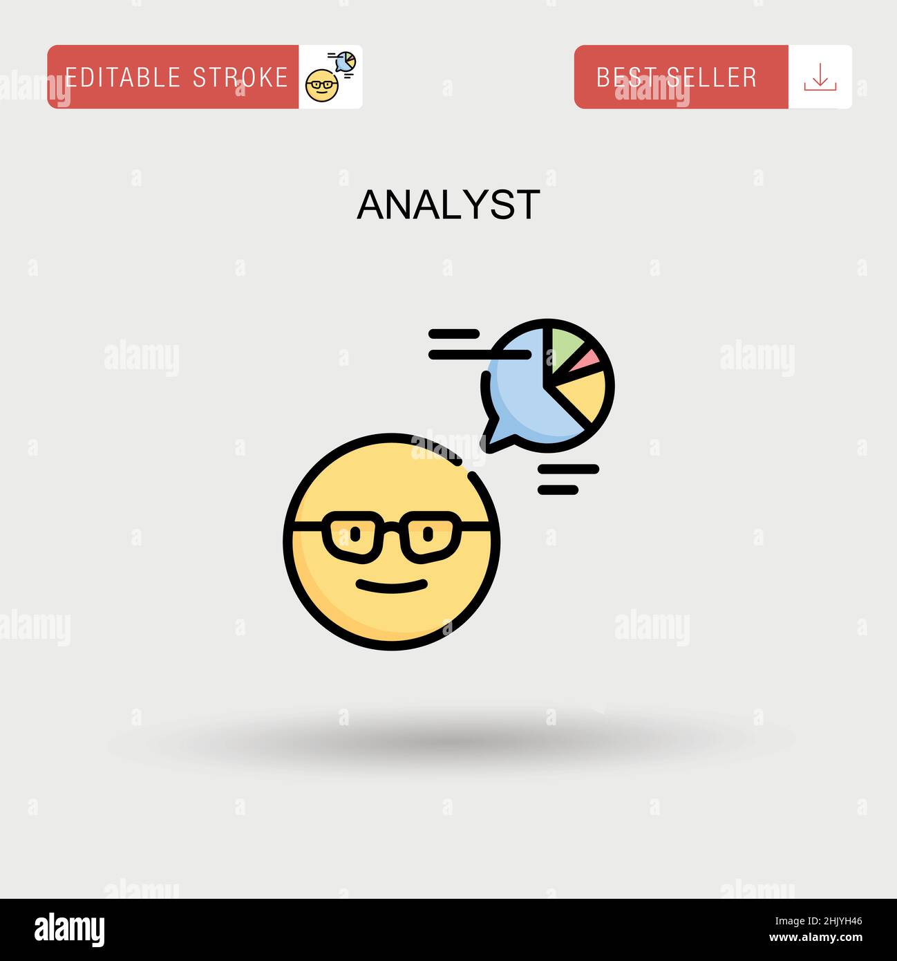 Analyst Simple vector icon Stock Vector Image & Art - Alamy