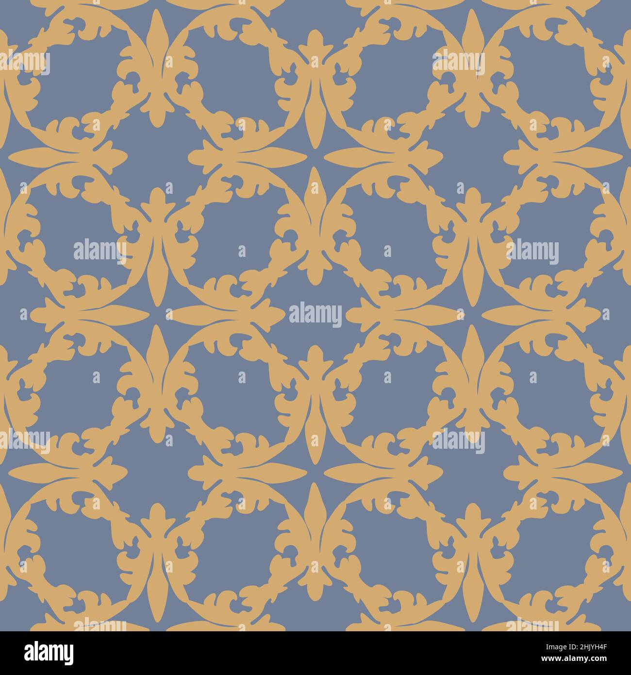 French fleur de lis royal lily seamless pattern. Farmhouse cottage ...