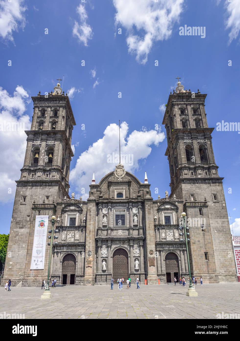 Kathedrale, Puebla, Mexiko Stock Photo - Alamy