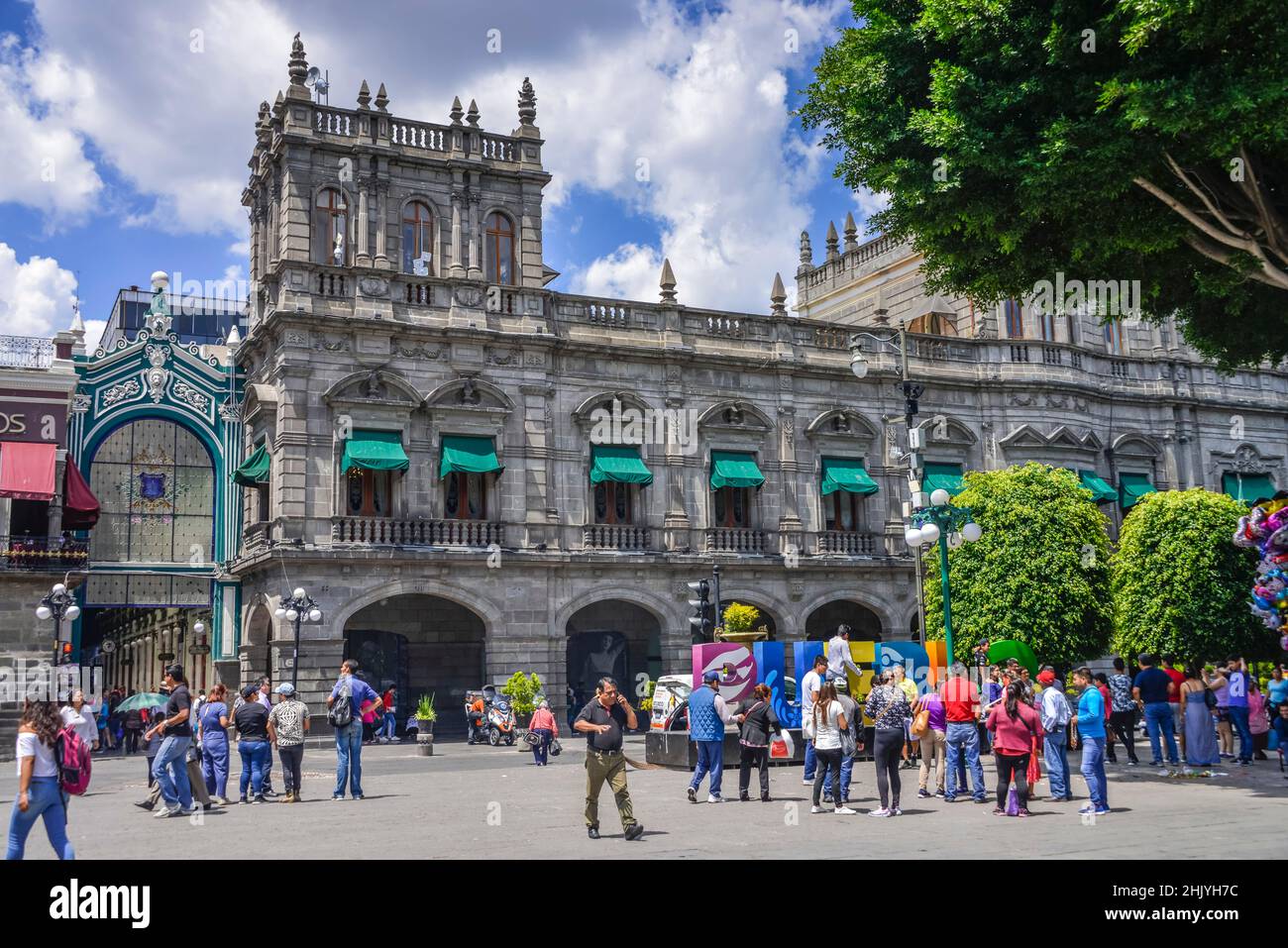 Palacio Municipal, Puebla, Mexiko Stock Photo - Alamy