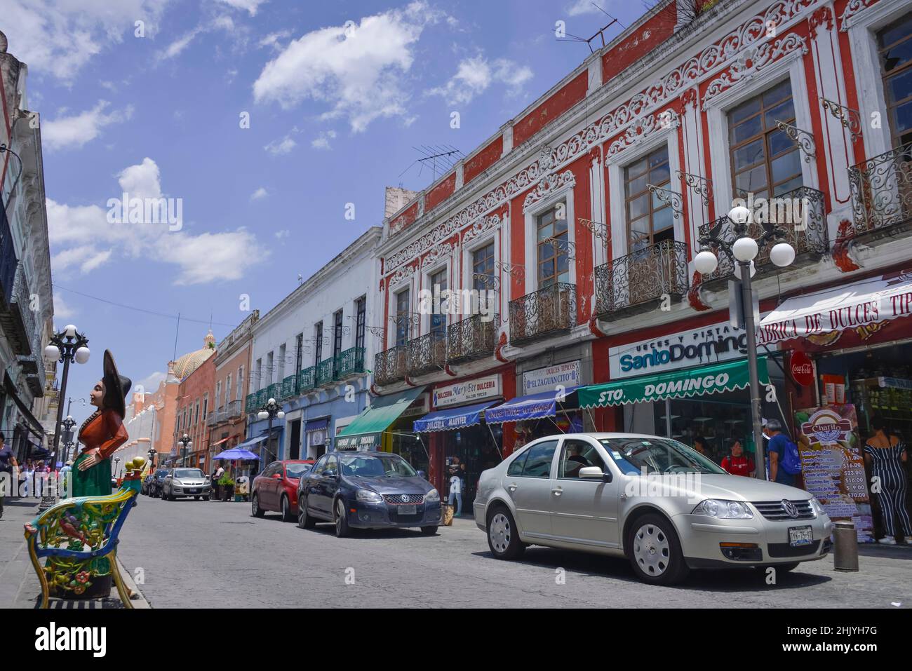 Straßenszene, Altbauten, Altstadt, Puebla, Mexiko Stock Photo - Alamy