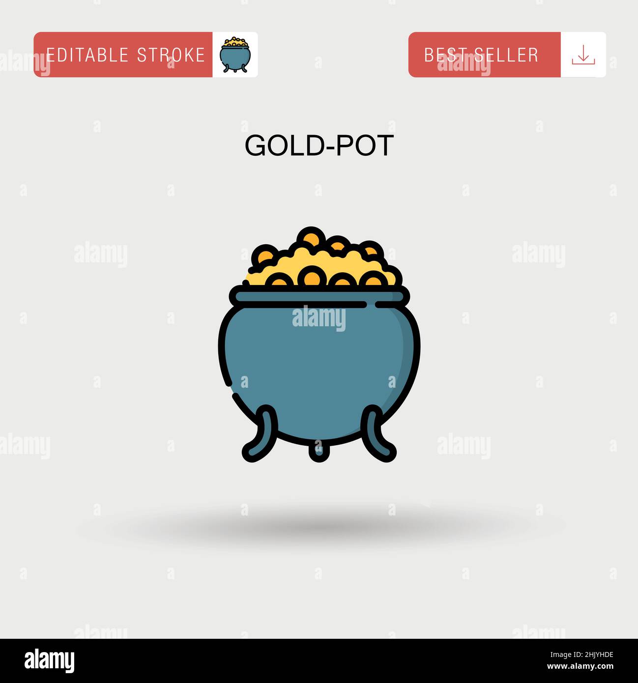 Golden pan Stock Vector Images - Alamy