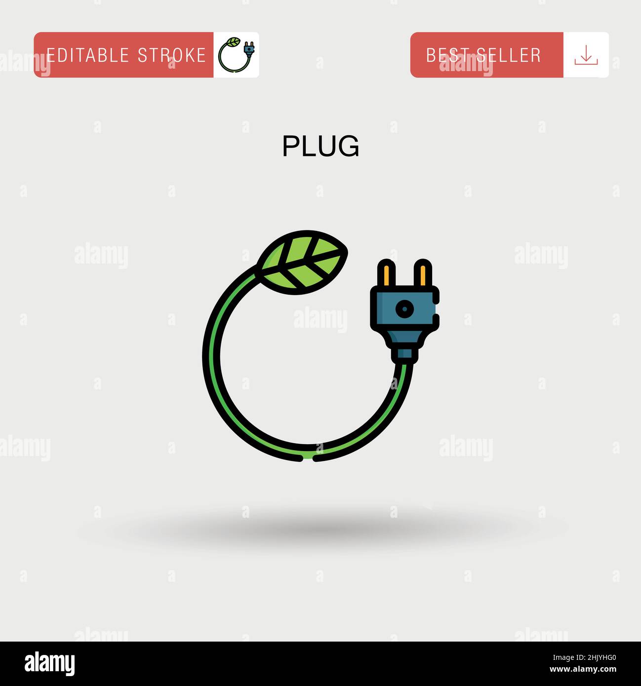 Plug Simple vector icon Stock Vector Image & Art - Alamy