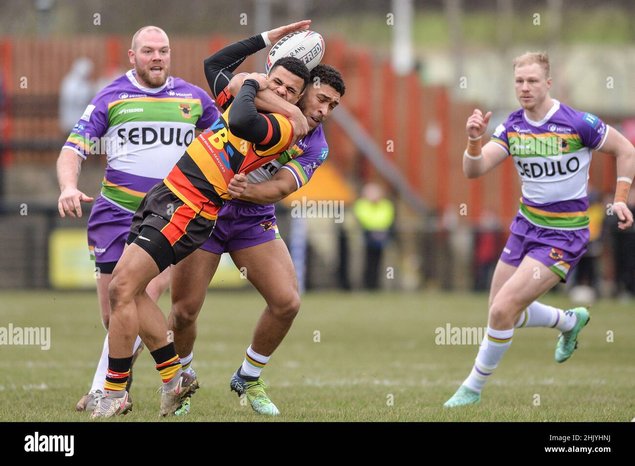 Dewsbury, England - 30 January 2022 - Andy Gabriel of Dewsbury Rams ...