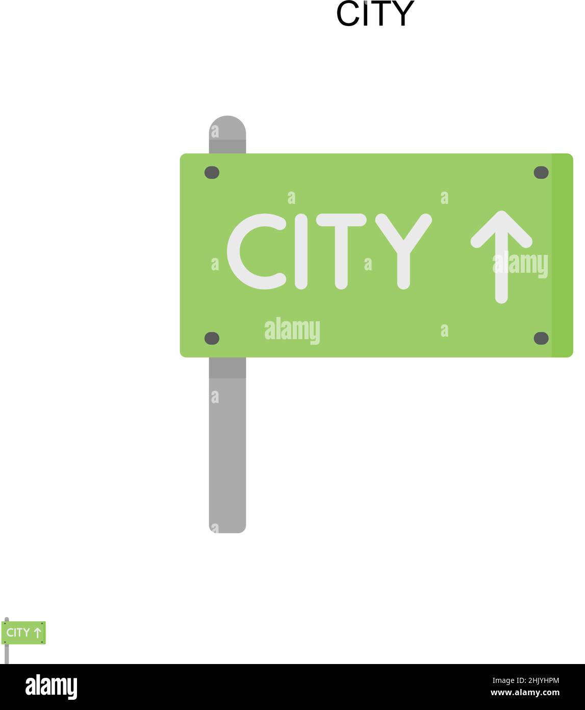 City Simple vector icon. Illustration symbol design template for web ...