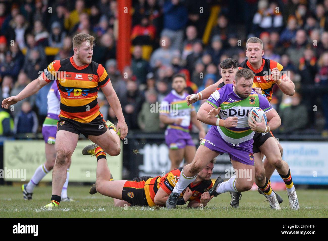 Dewsbury, England - 30 January 2022 - Ant Walker of Bradford Bulls in ...