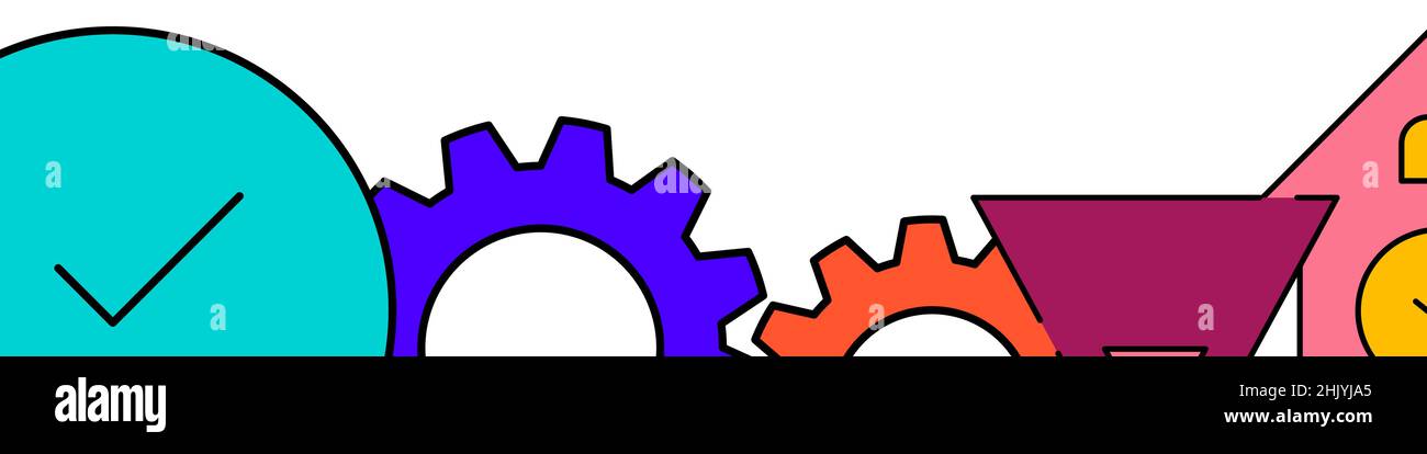 Time related horizontal banner or bottom border template background ...