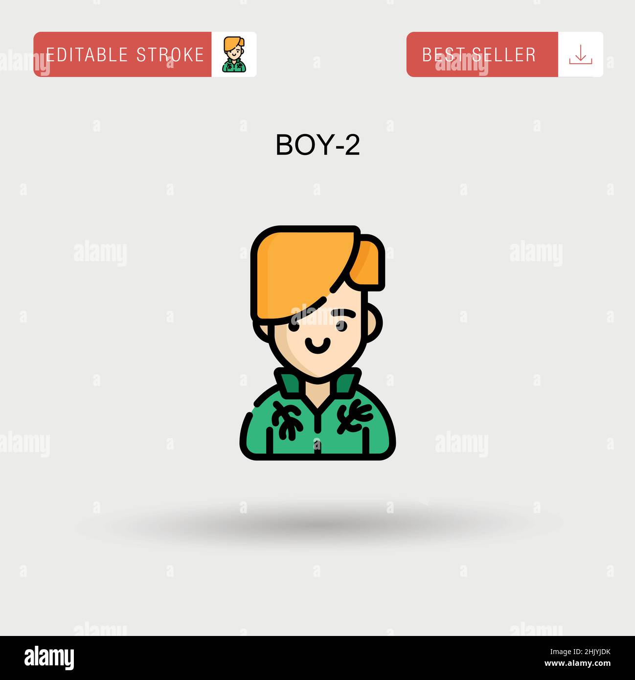 Boy-2 Simple vector icon Stock Vector Image & Art - Alamy