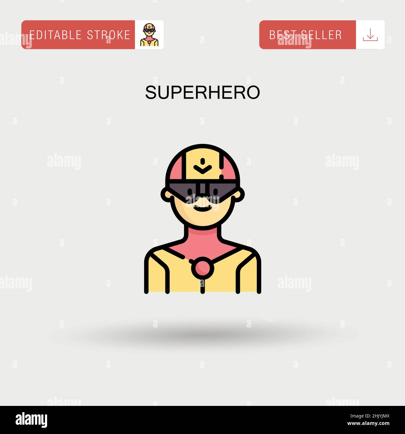Superhero Simple vector icon Stock Vector Image & Art - Alamy