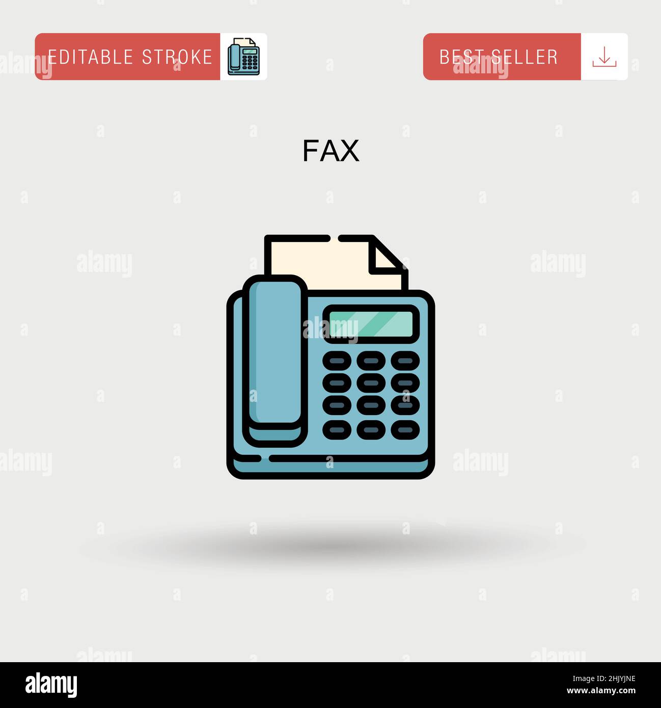 Fax Simple vector icon Stock Vector Image & Art - Alamy