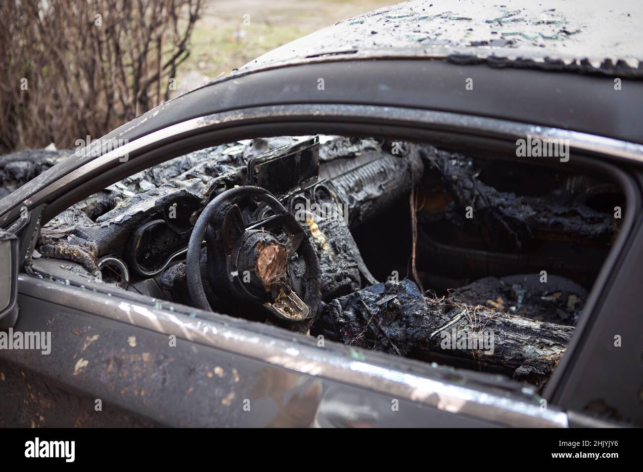Interior abandoned car scrap hi-res stock photography and images - Alamy