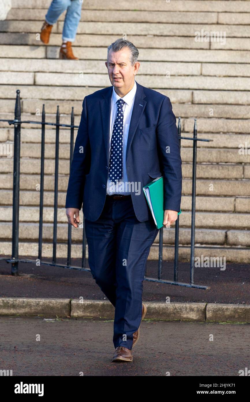NI Minister for Agriculture Edwin Poots at Stormont, ahead of a debate ...
