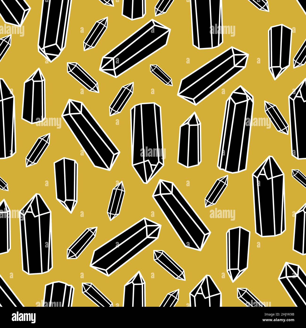 Seamless pattern crystal silhouette vector illustration minimalist ...