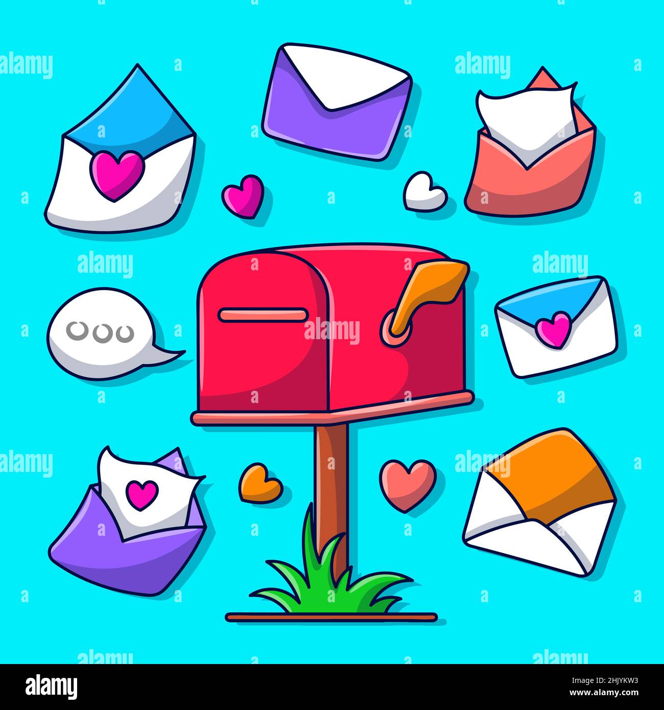 Cute Mailbox Clipart