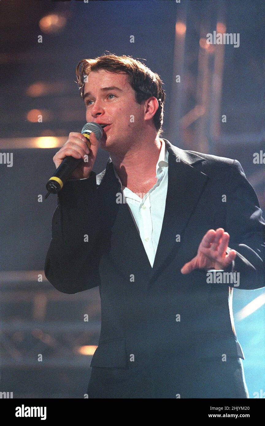Boyzone in concert at Wembley Arena in London. 6th Dec 1999 Stock Photo ...