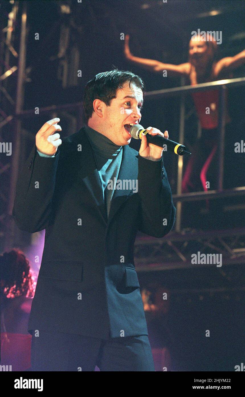 Boyzone in concert at Wembley Arena in London. 6th Dec 1999 Stock Photo ...