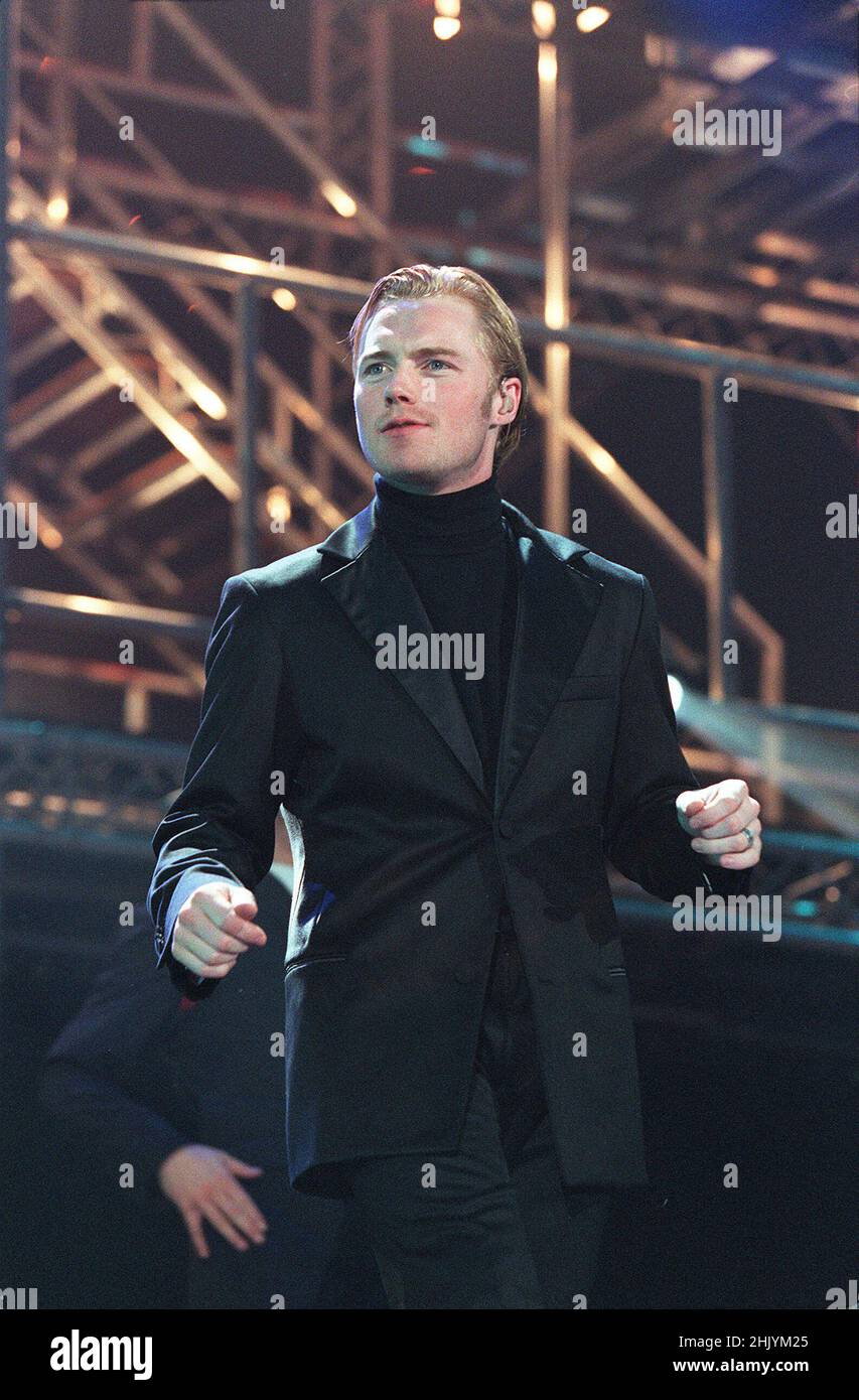 Boyzone in concert at Wembley Arena in London. 6th Dec 1999 Stock Photo ...