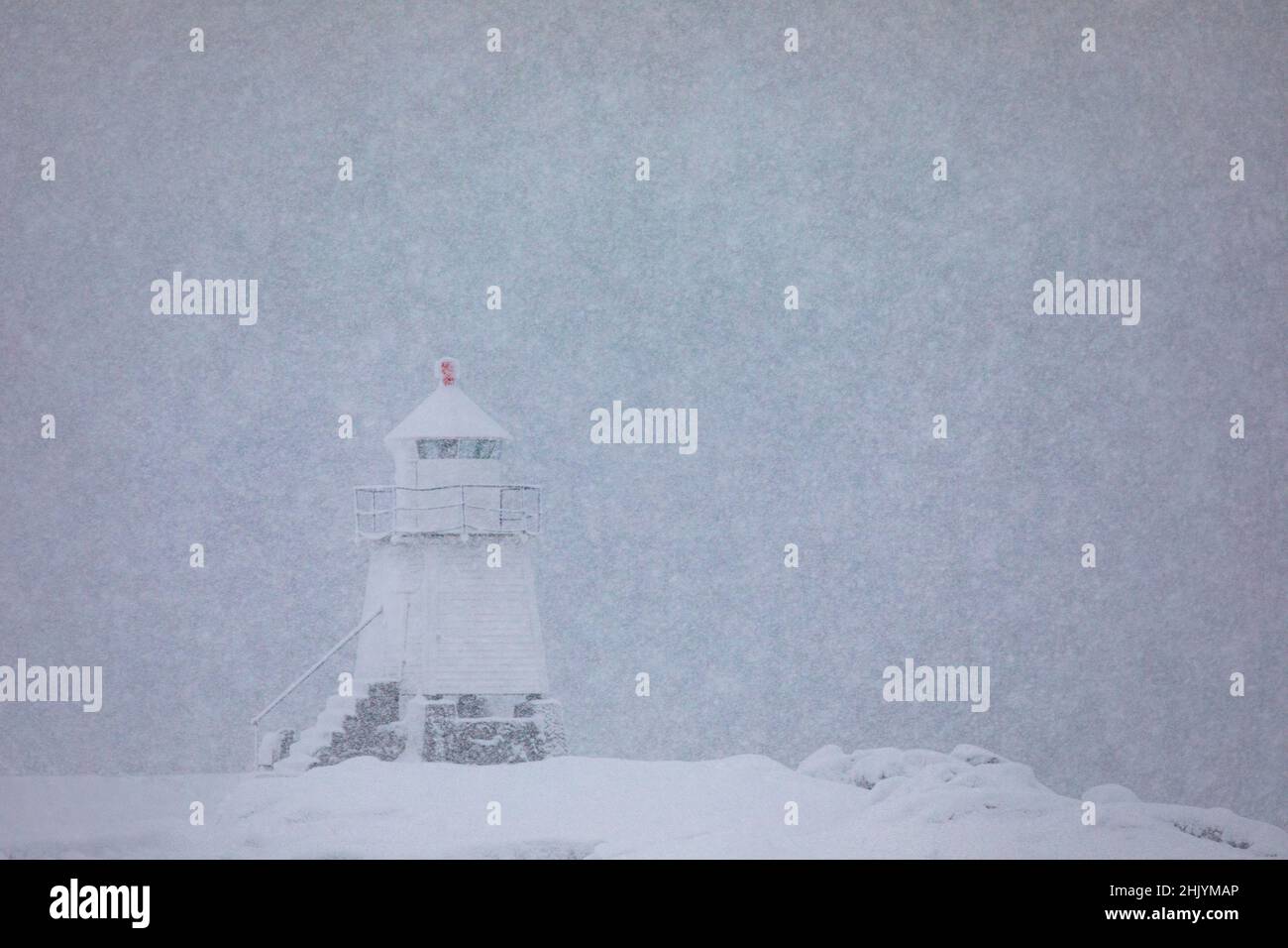 Laukvik lighthouse, Lofoten Islands, Norway Stock Photo - Alamy