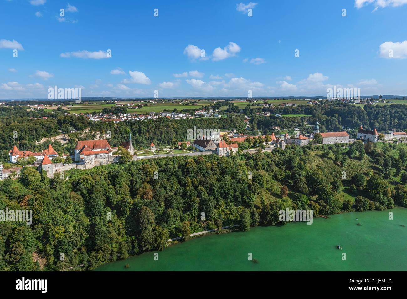 Burghausen castle aerial hi-res stock photography and images - Alamy