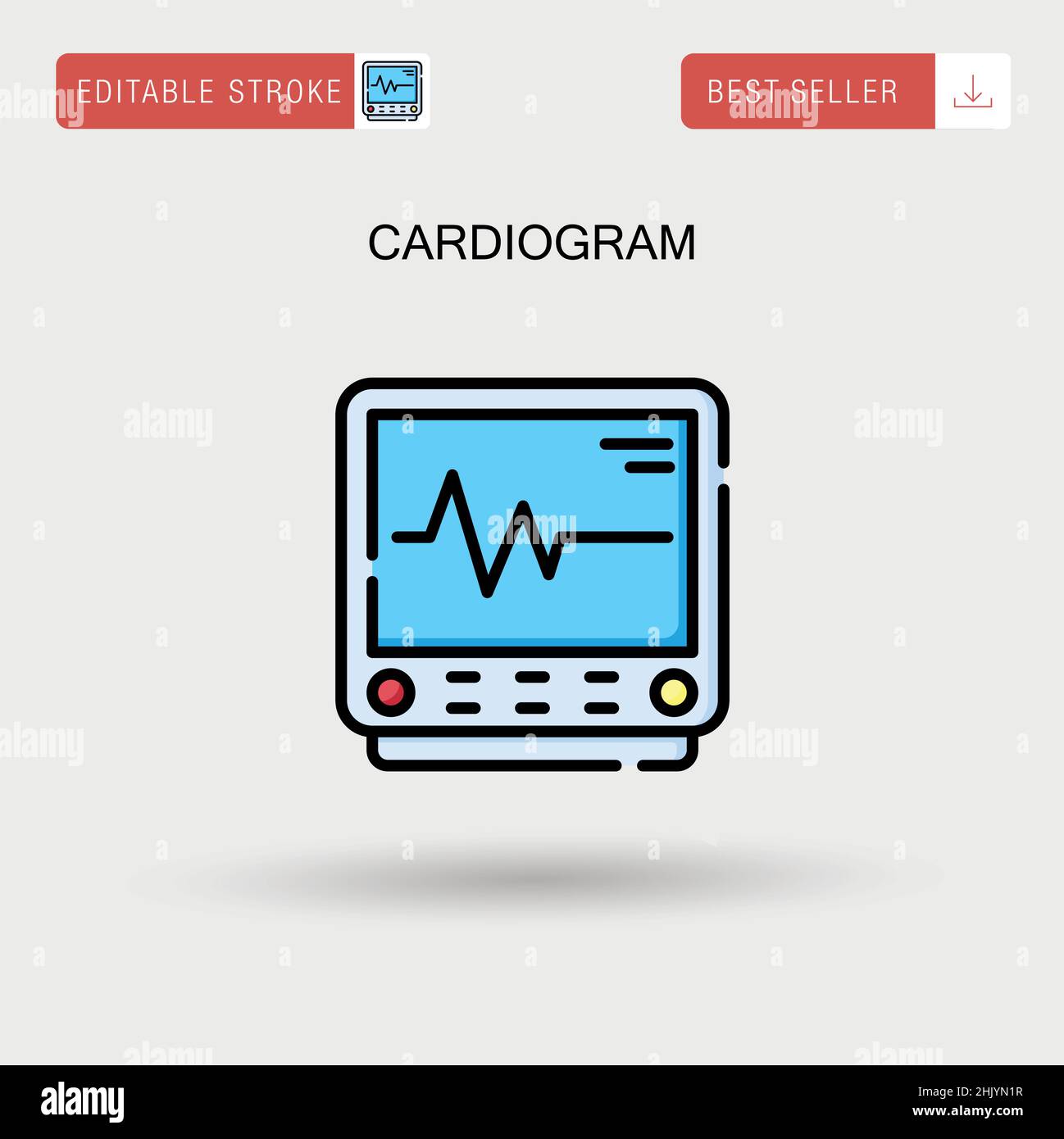Doctor heart cardiogram chart Stock Vector Images - Alamy