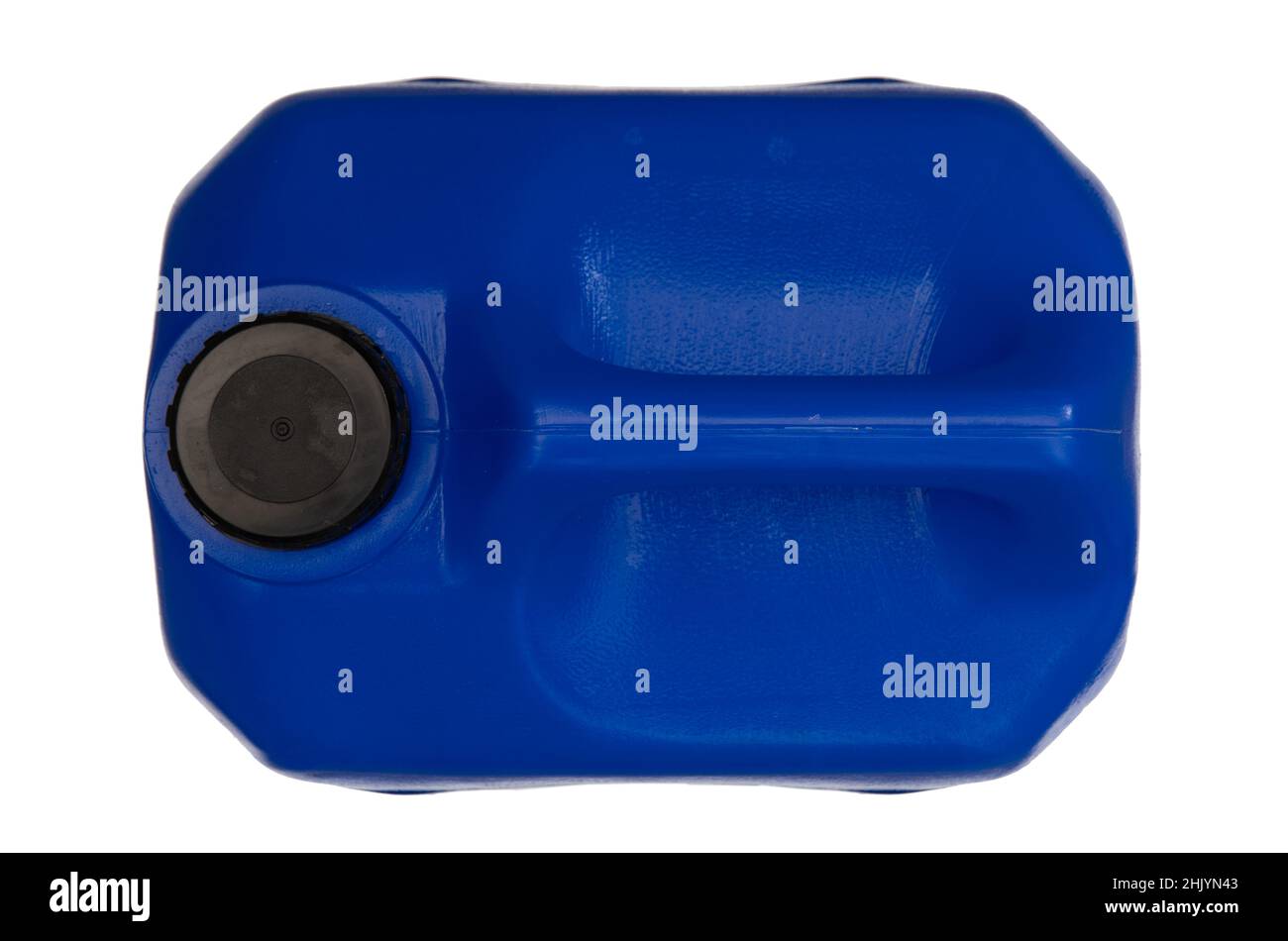 Blue plastic gallon or 5 litre container for oil, chemicals etc ...