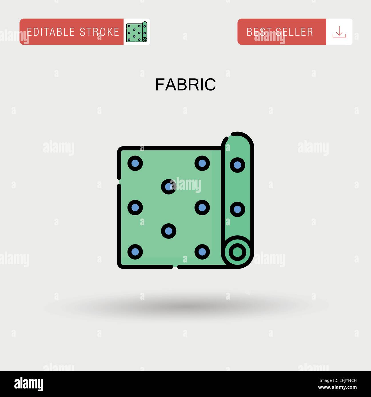 Fabric Simple vector icon Stock Vector Image & Art - Alamy