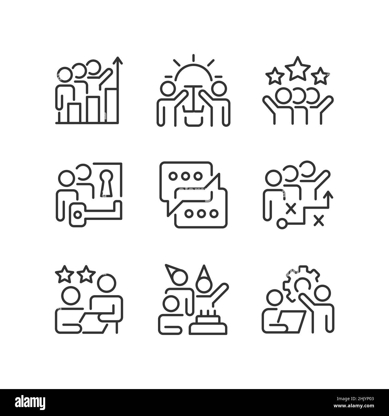 People community work activity Black and White Stock Photos & Images ...