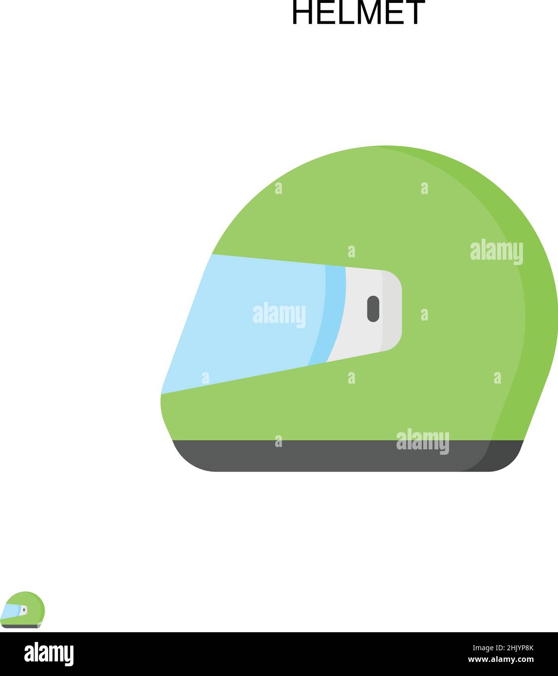 Helmet Simple vector icon. Illustration symbol design template for web ...