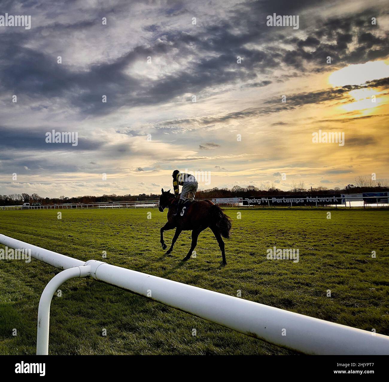 Riding into the sunset Stock Photo - Alamy