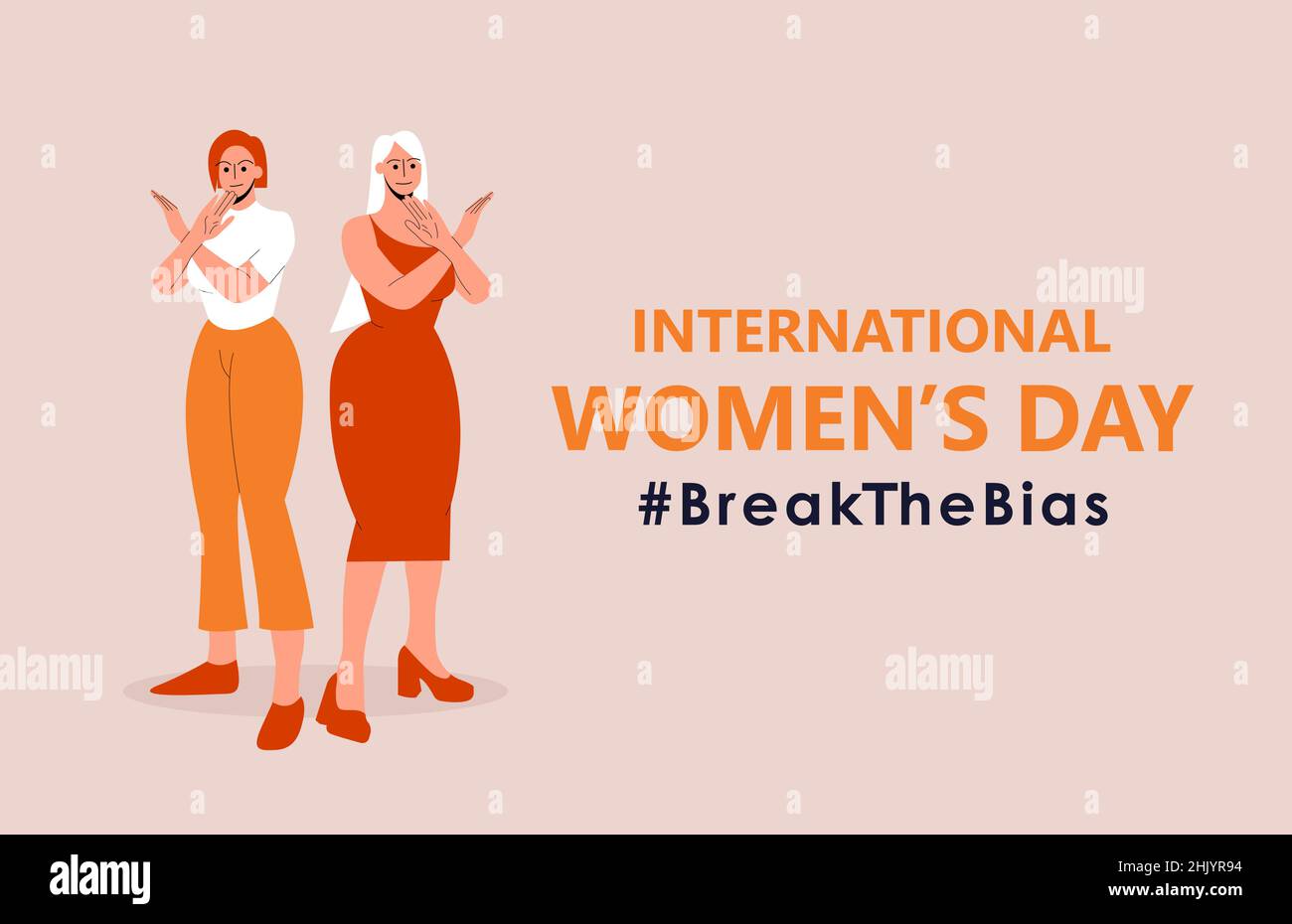 Break the bias Stock Vector Images - Alamy