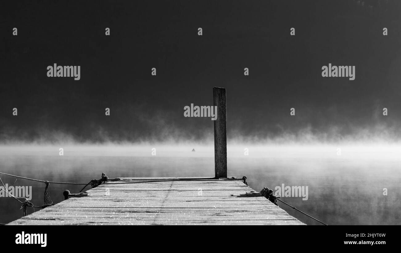Frozen morning on Annecy lake, France Stock Photo - Alamy