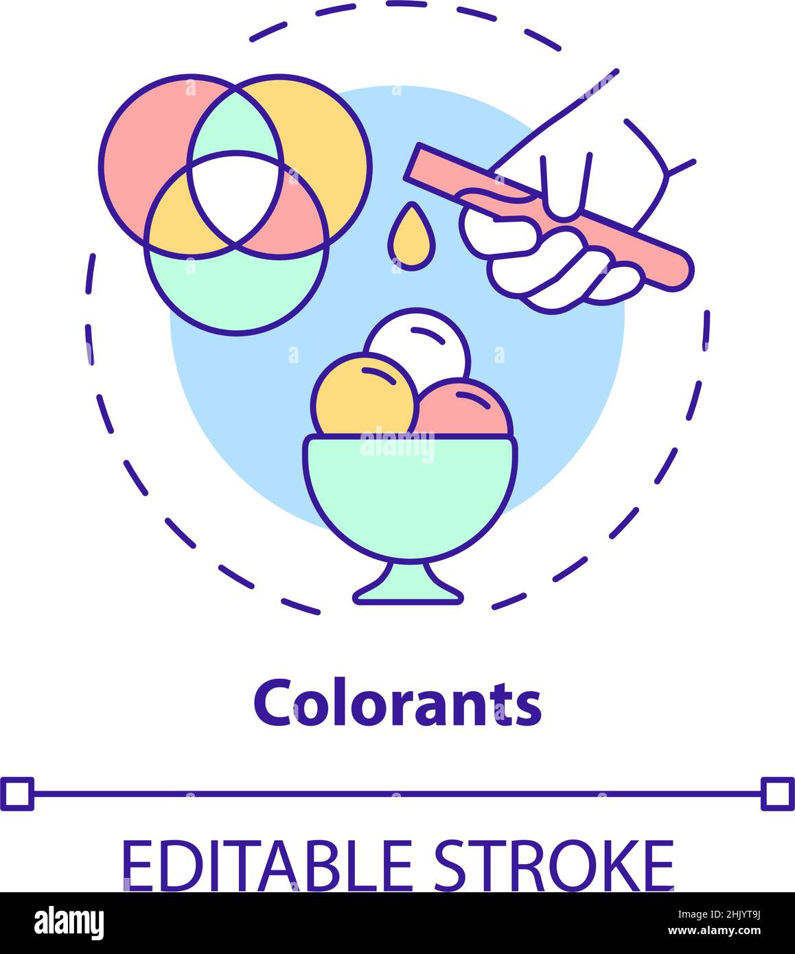 Colorants concept icon Stock Vector Image & Art - Alamy