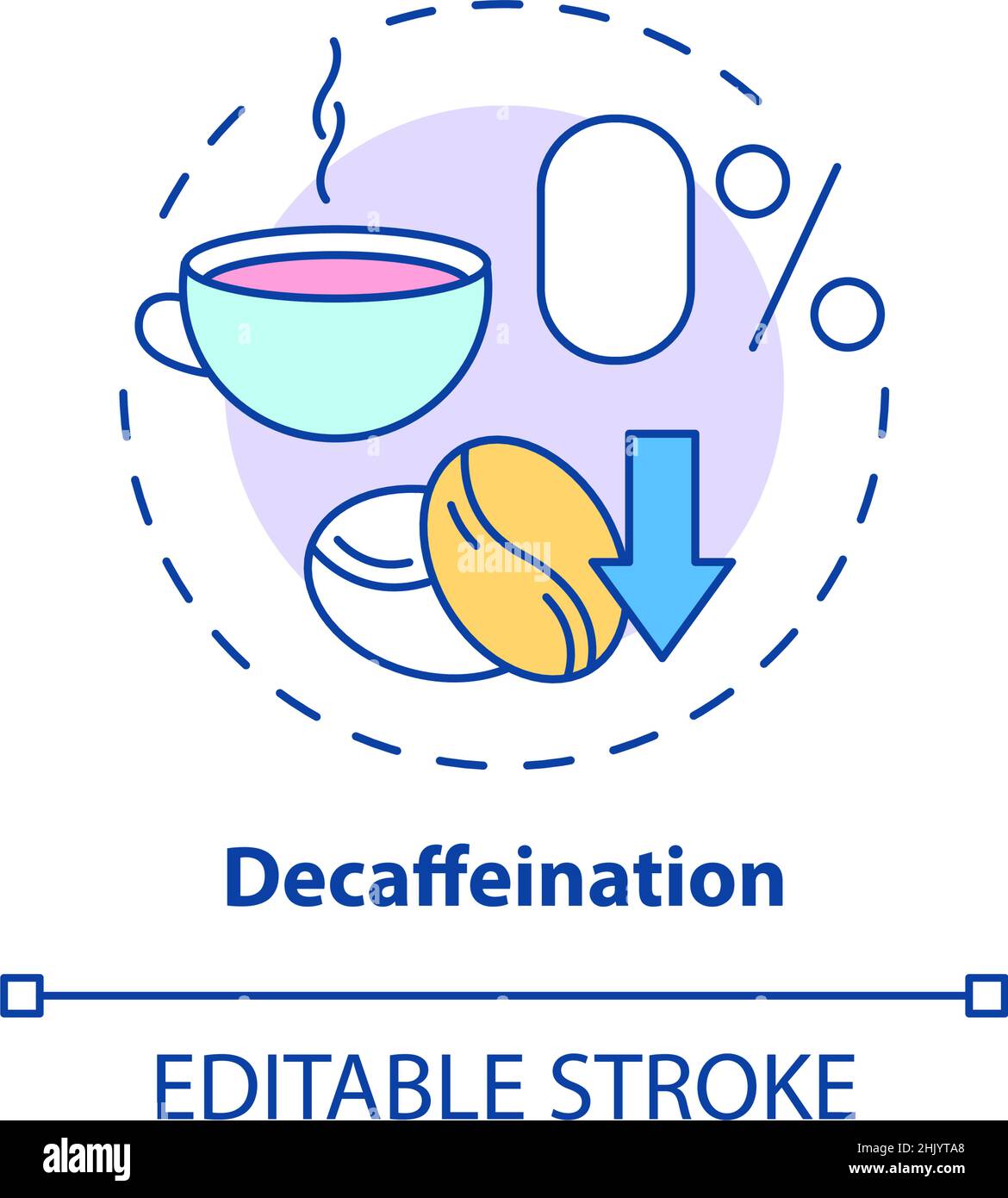 Decaffeination concept icon Stock Vector Image & Art - Alamy Decaffeination concept icon Stock Vector Image & Art - Alamy