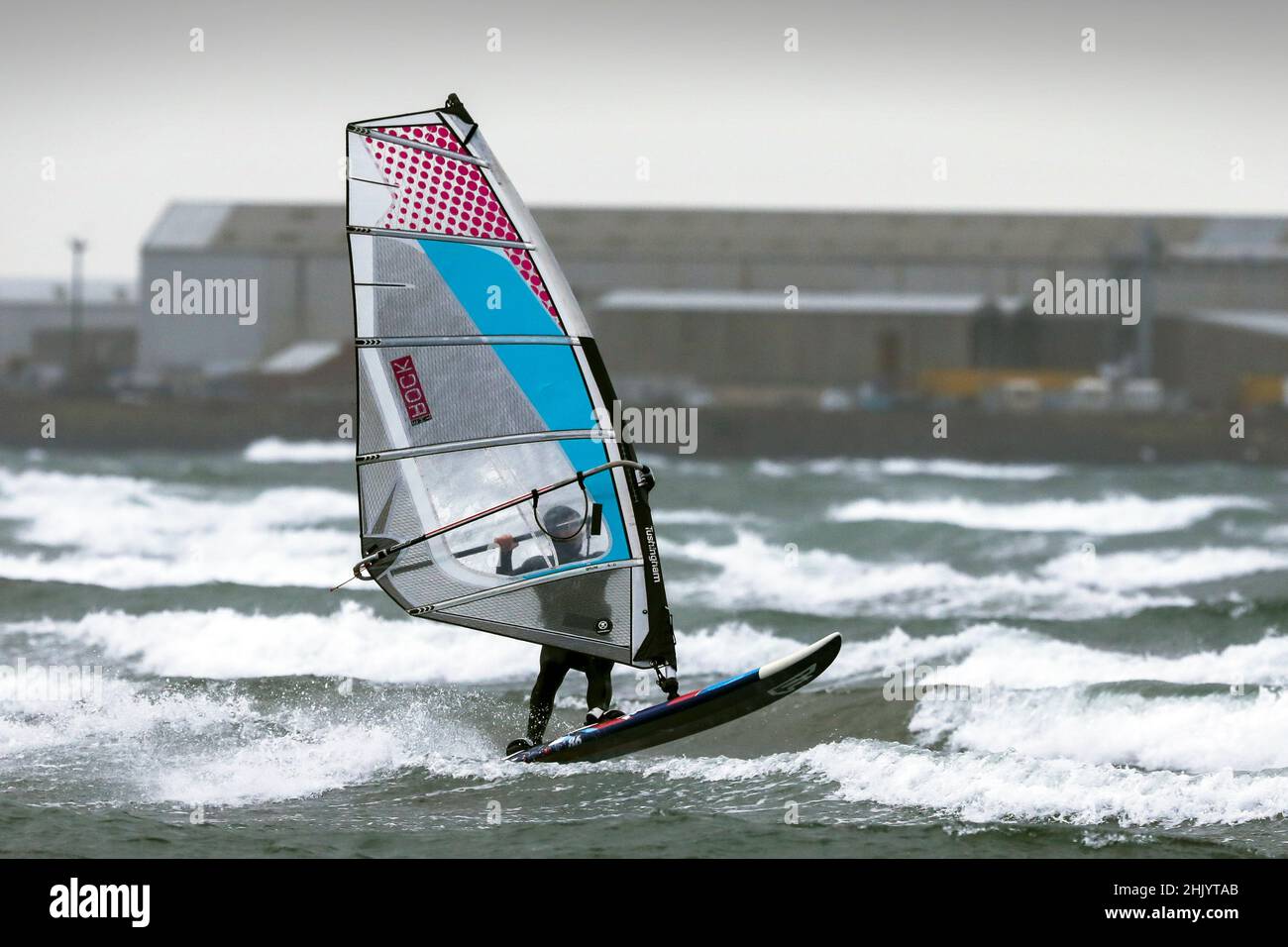Troon beach scotland wind sea hi-res stock photography and images - Alamy