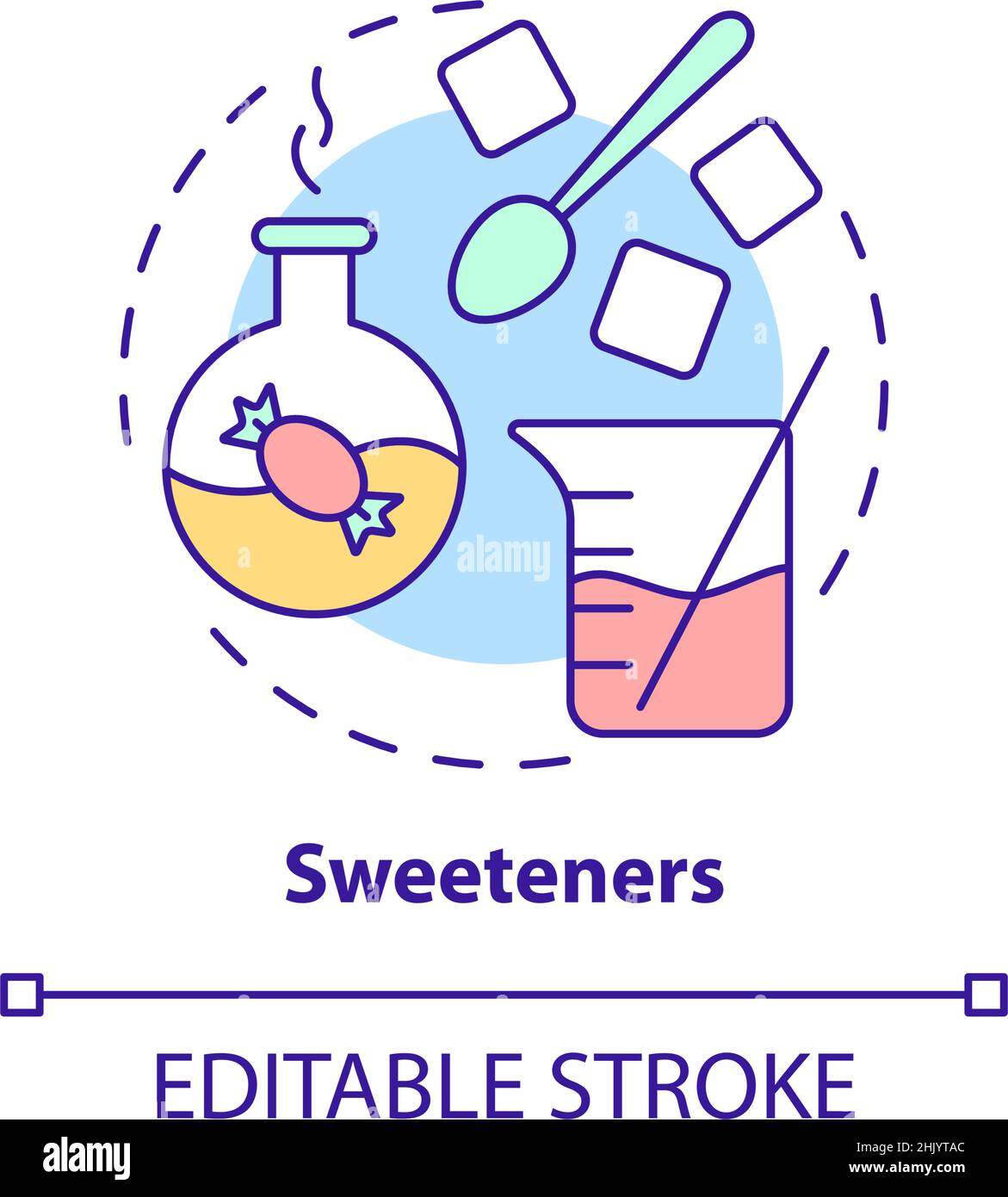 Sweeteners concept icon Stock Vector Image & Art - Alamy