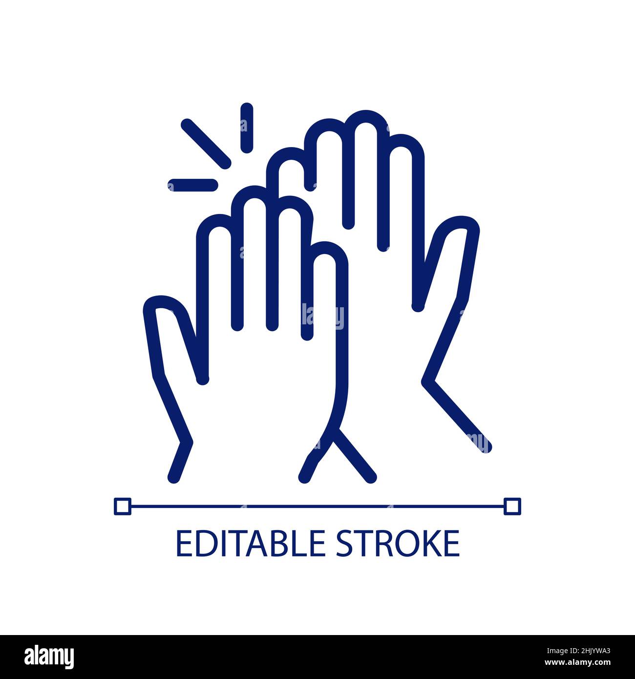 High five celebrate Stock Vector Images - Alamy