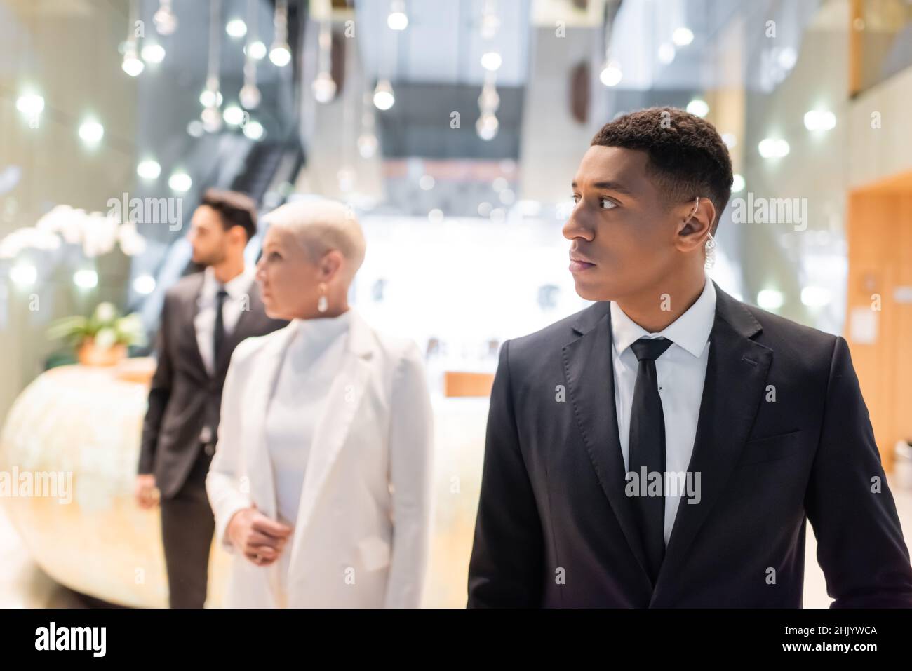 Man escorting woman hi-res stock photography and images - Alamy