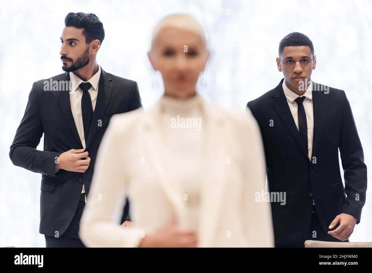 Man escorting woman hi-res stock photography and images - Alamy