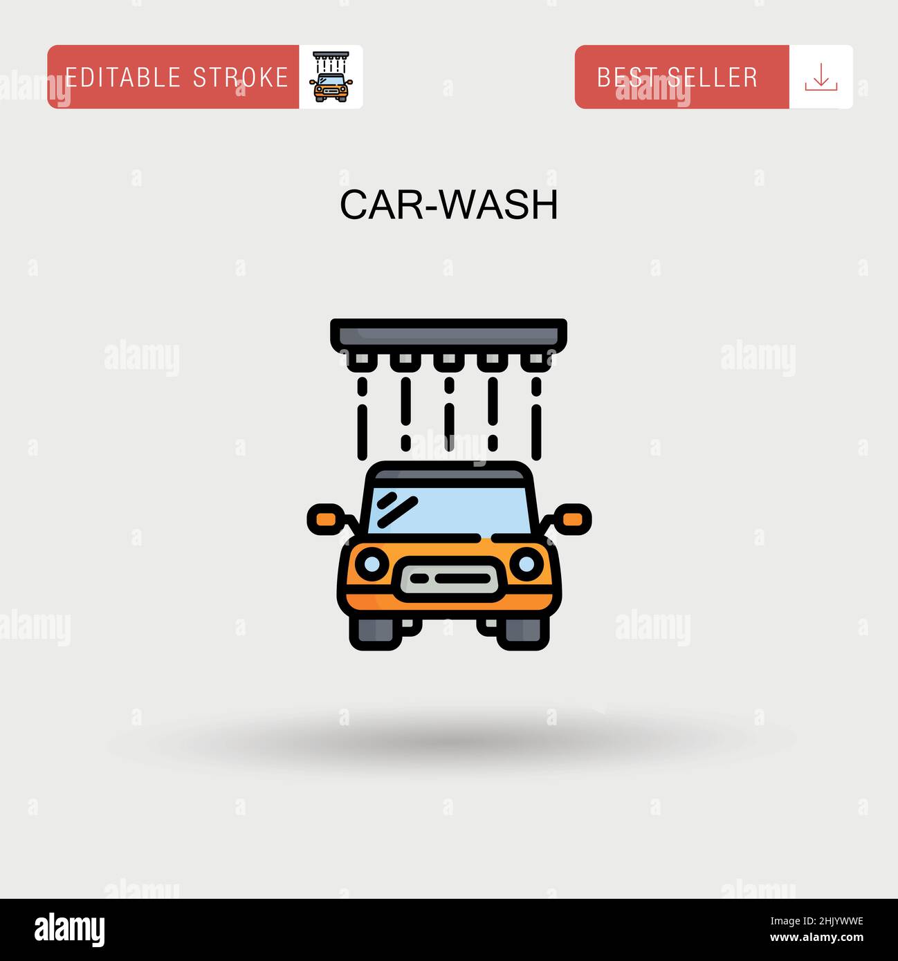 Car-wash Simple vector icon Stock Vector Image & Art - Alamy