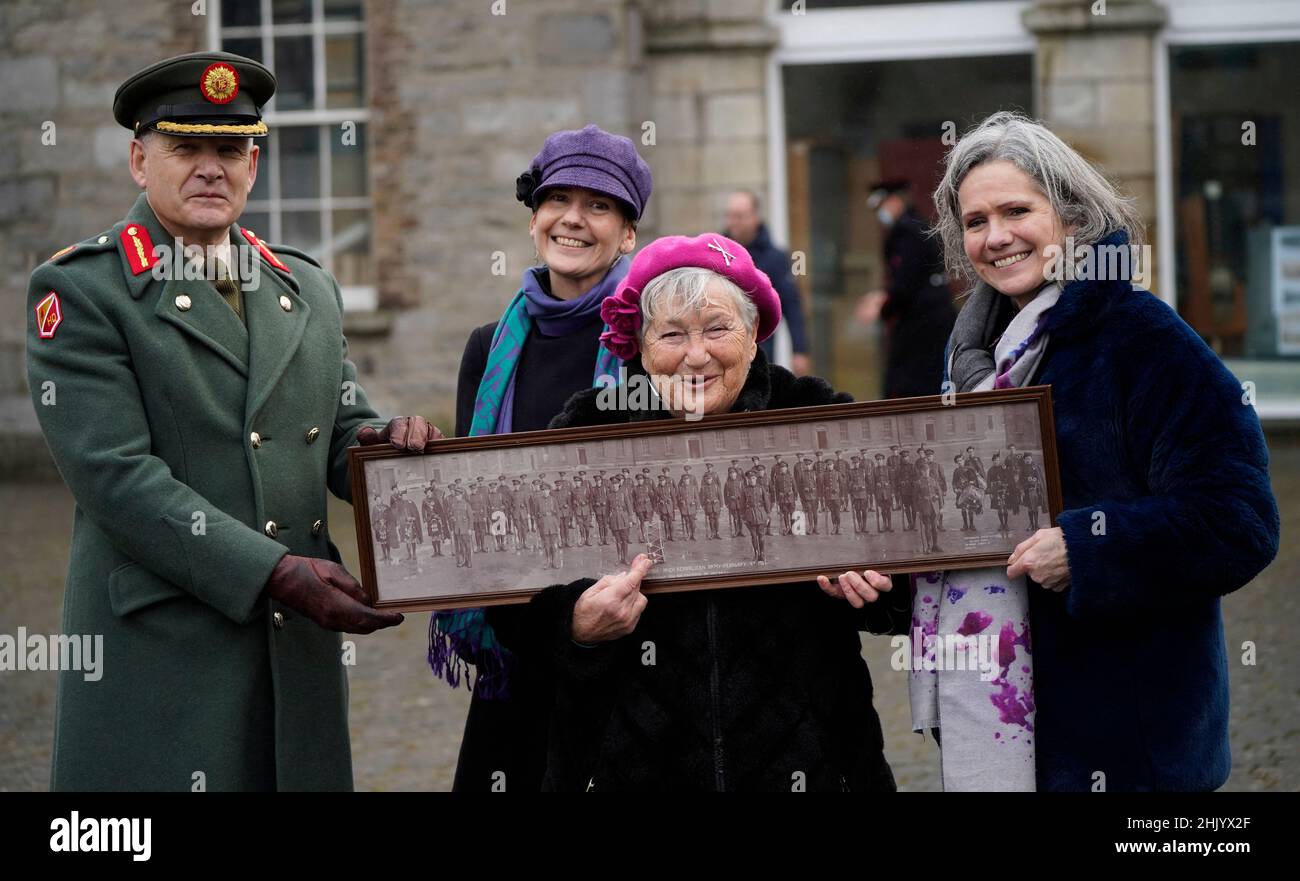 Grainne O'Connor Townsend, 83, and her two neices (L-R) Caitriona Nic ...