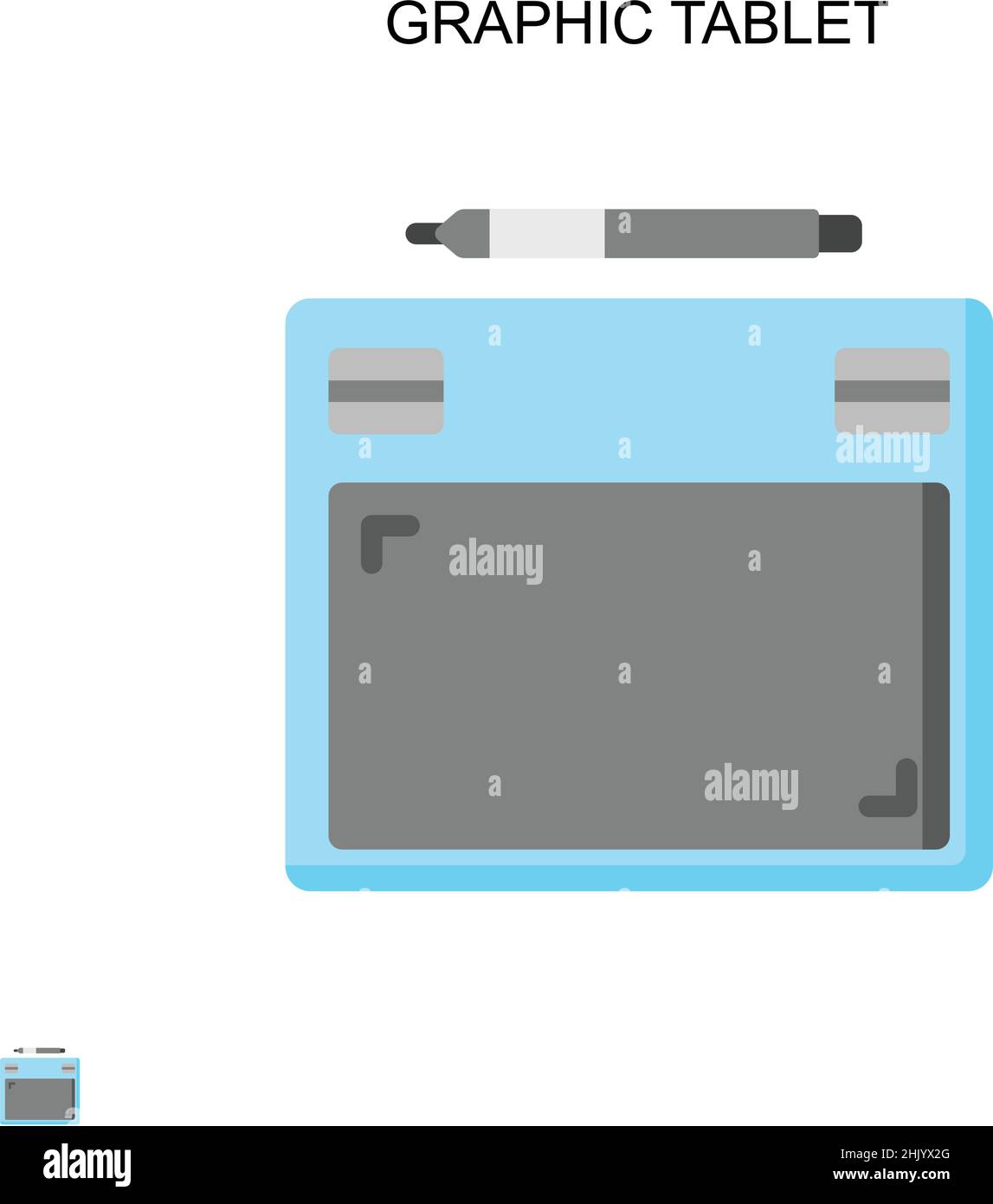 Graphic tablet Simple vector icon. Illustration symbol design template ...