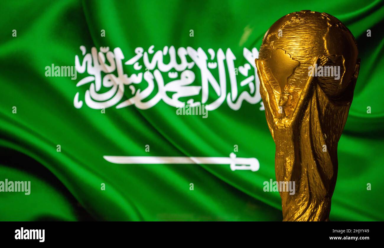 6 October 2021 Riyadh, Saudi Arabia. FIFA World Cup Cup against the ...