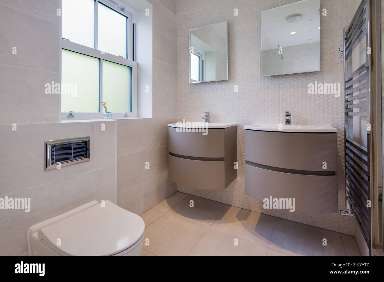 Toft, Cambridgeshire - September 18 2017: Brand new luxury washroom wc ...