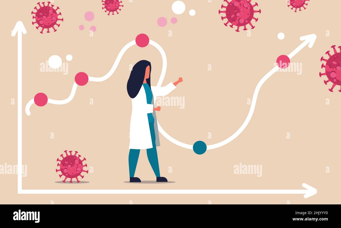 Rise coronavirus chart and virus cases for health crisis. Covid19 graph ...