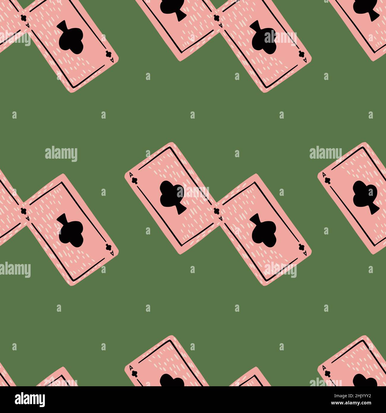 Game cards seamless pattern. Design gambling. Repeated texture in ...