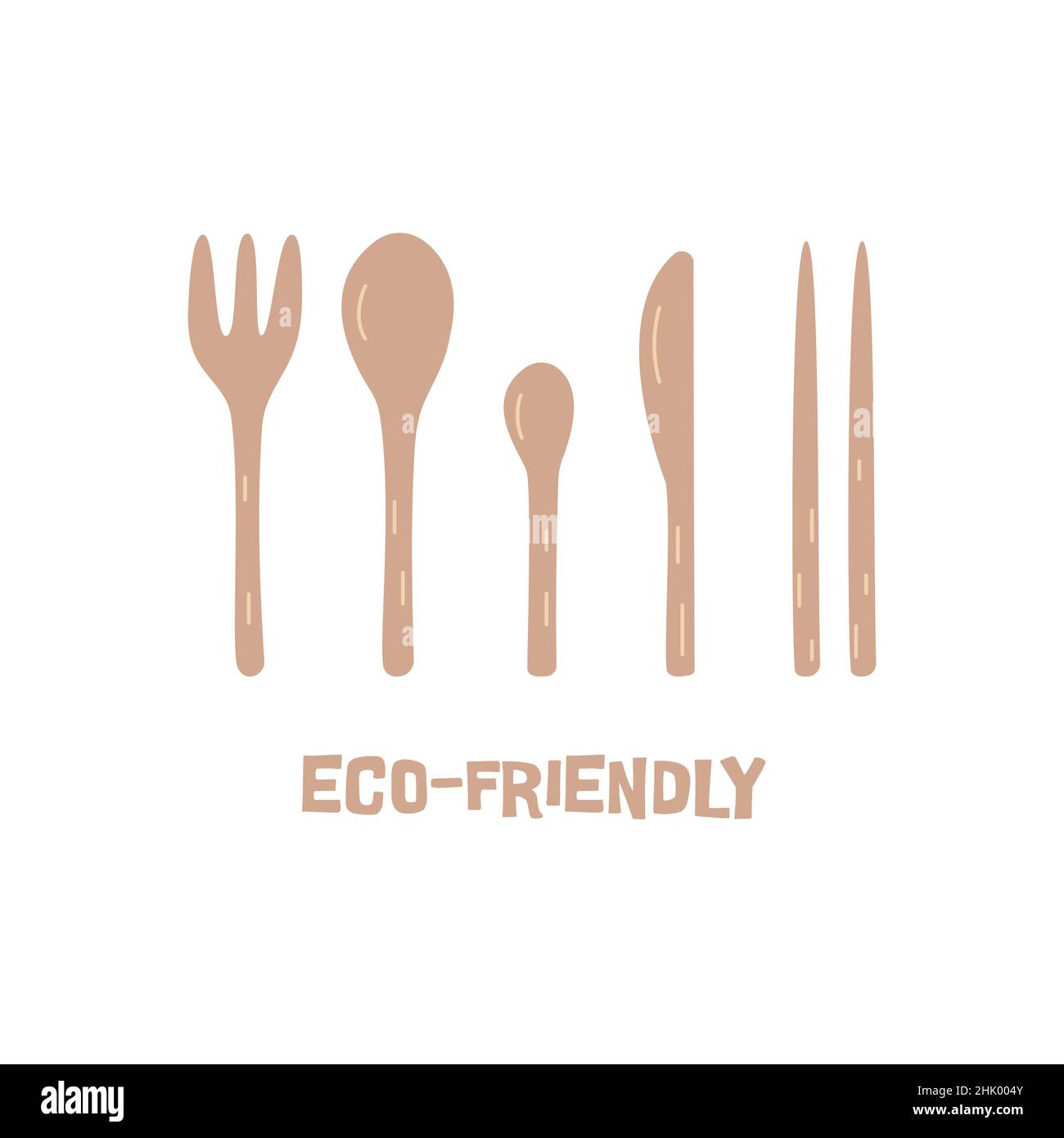 Eco friendly flatware set hi-res stock photography and images - Alamy