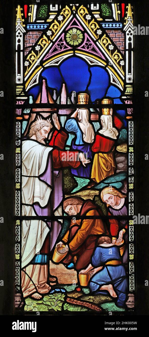 Moses stained glass window hi-res stock photography and images - Alamy
