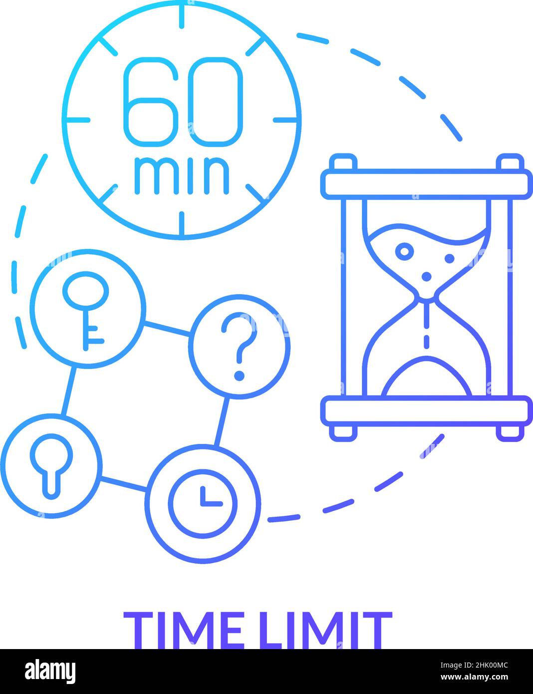 Time limit blue gradient concept icon Stock Vector Image & Art - Alamy